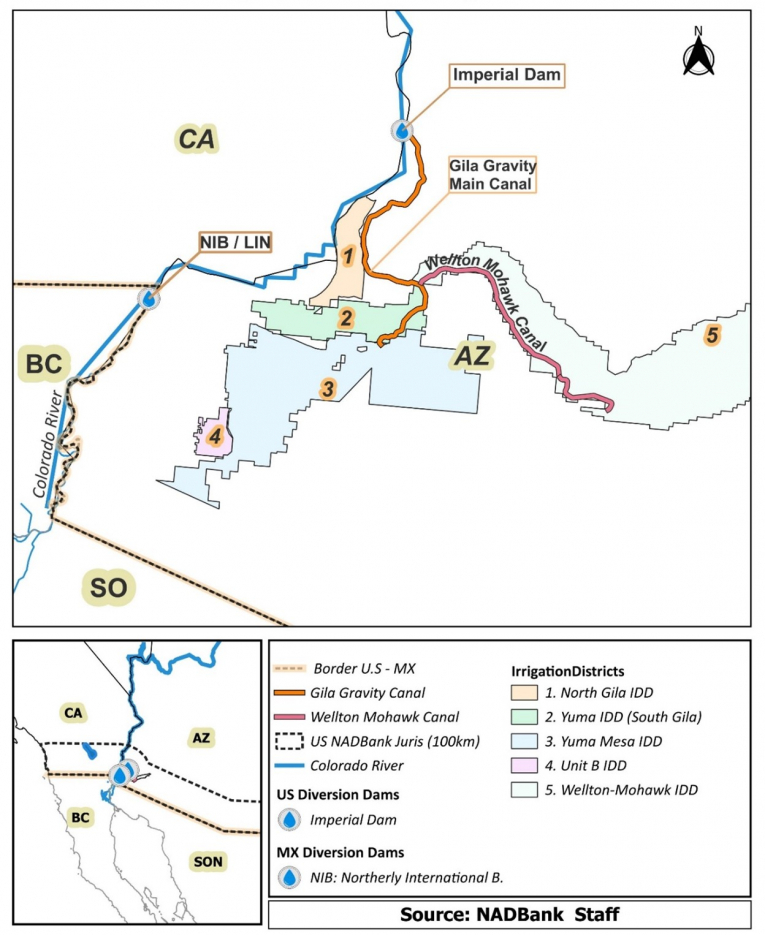Making agriculture possible at the Arizona border: The Gila Gravity Canal